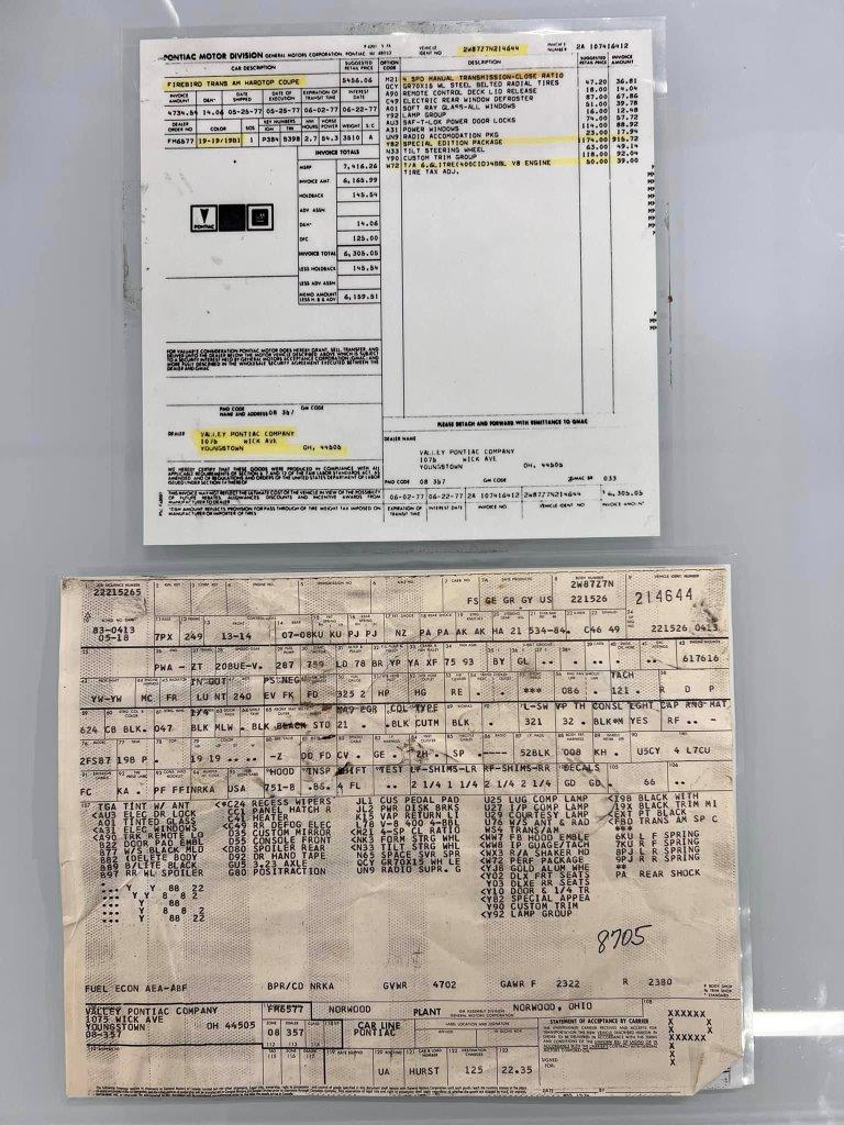 HOME TRANS AM FOR SALE RESTOR